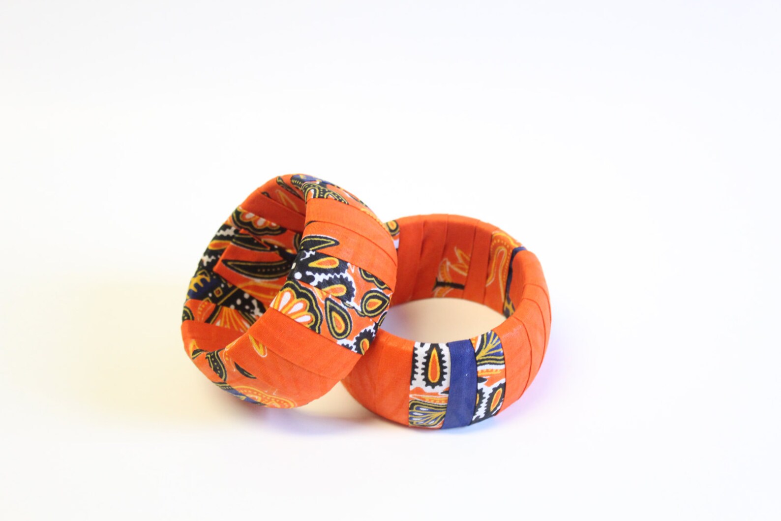 Orange African Dashiki Jewelry Set African Statement Jewelry Ethnic ...