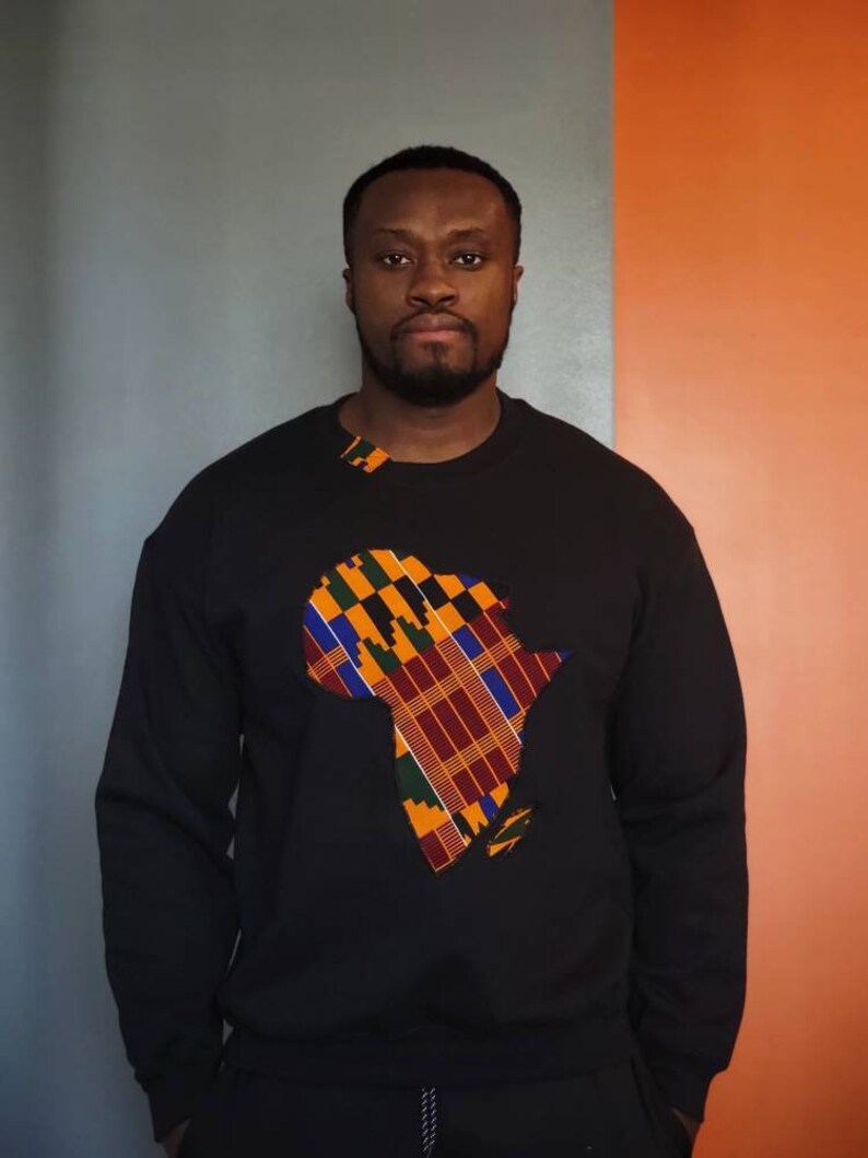 African Map Sweatshirt for Men and Women | Map of Africa Sweatshirt ...