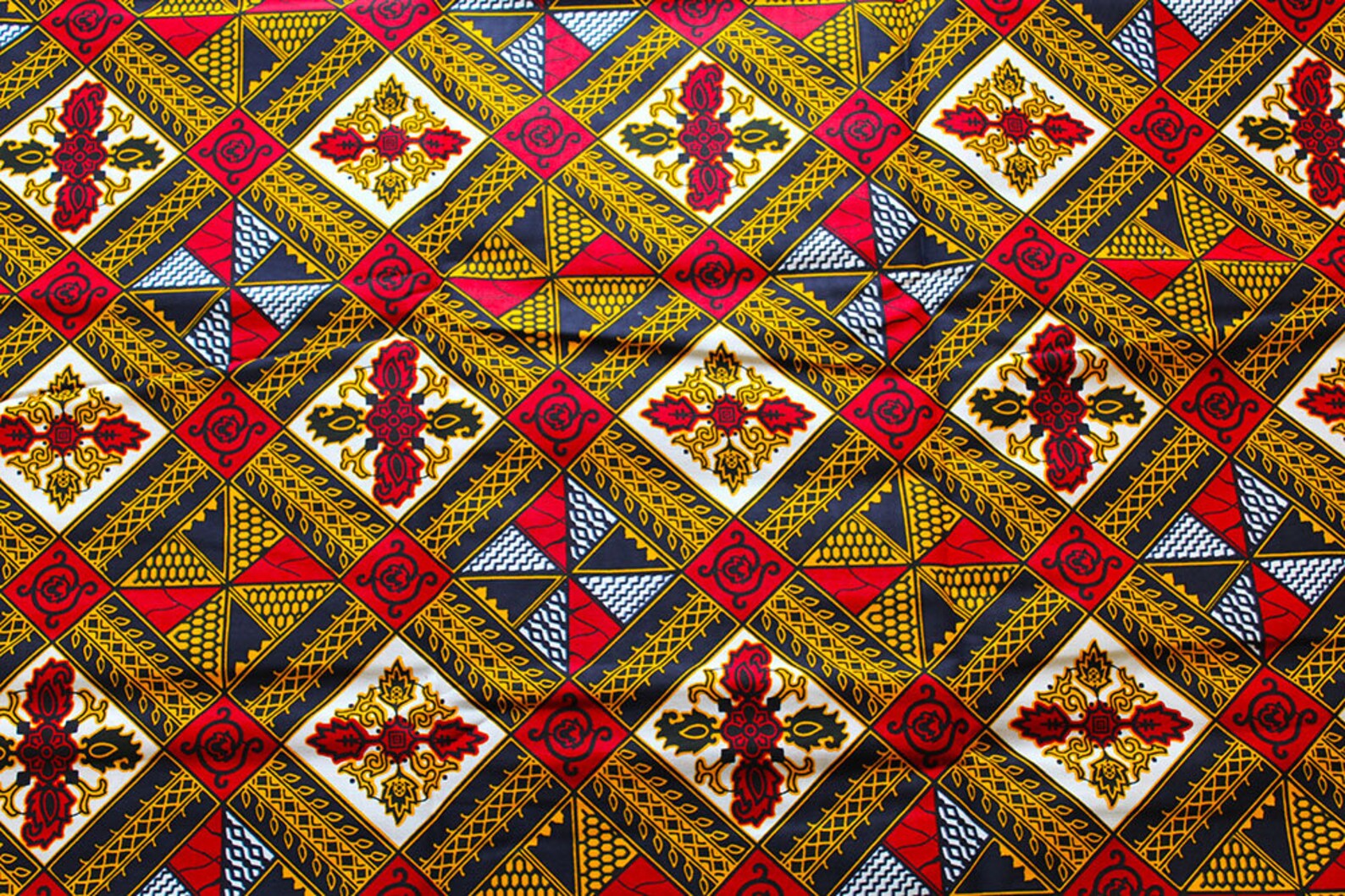 Geometric Ankara Fabric White Ankara Fabric Red Ankara - Etsy