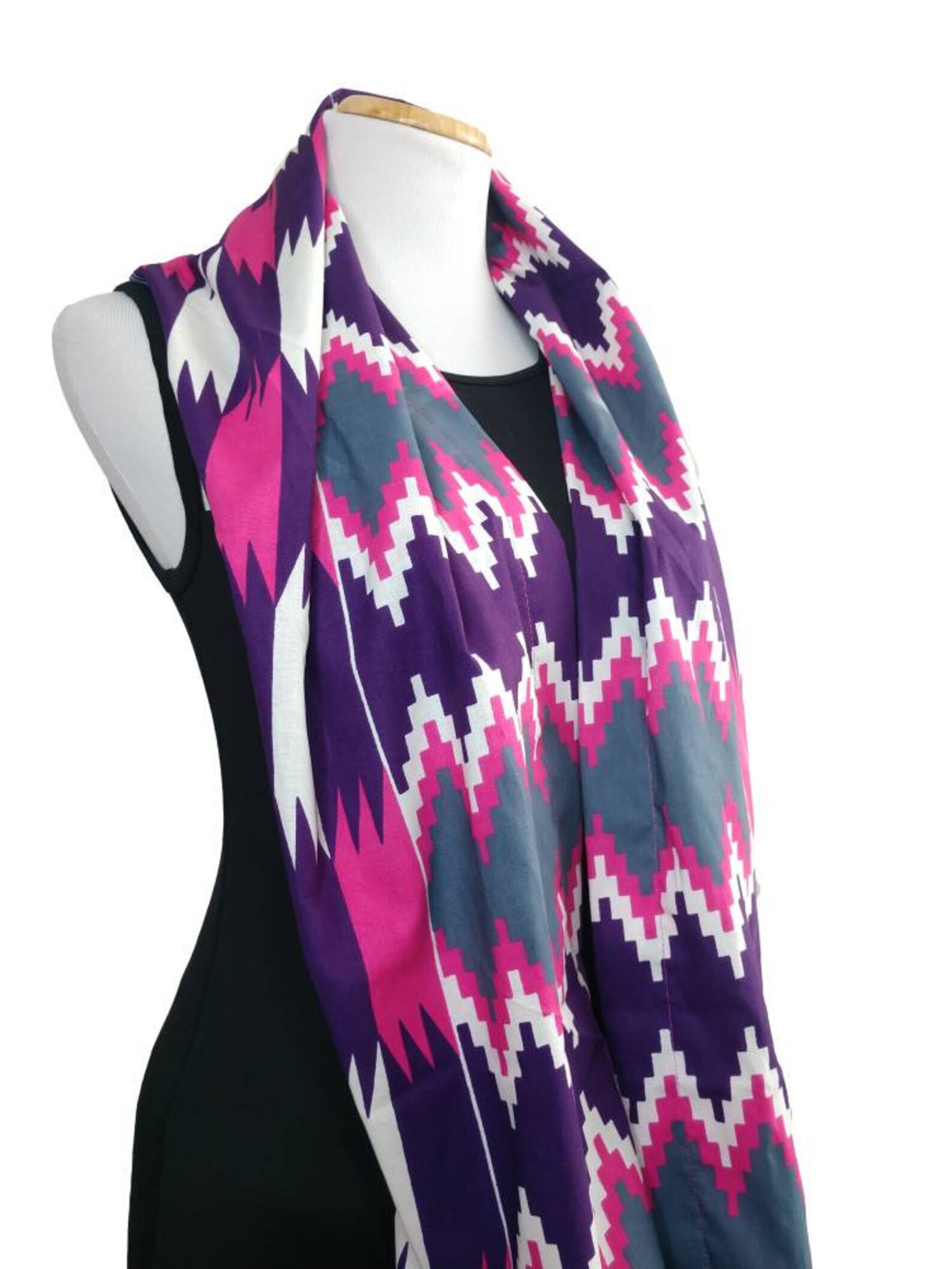 African Print Infinity Scarf Unisex | Ankara Scarf for Winter ...