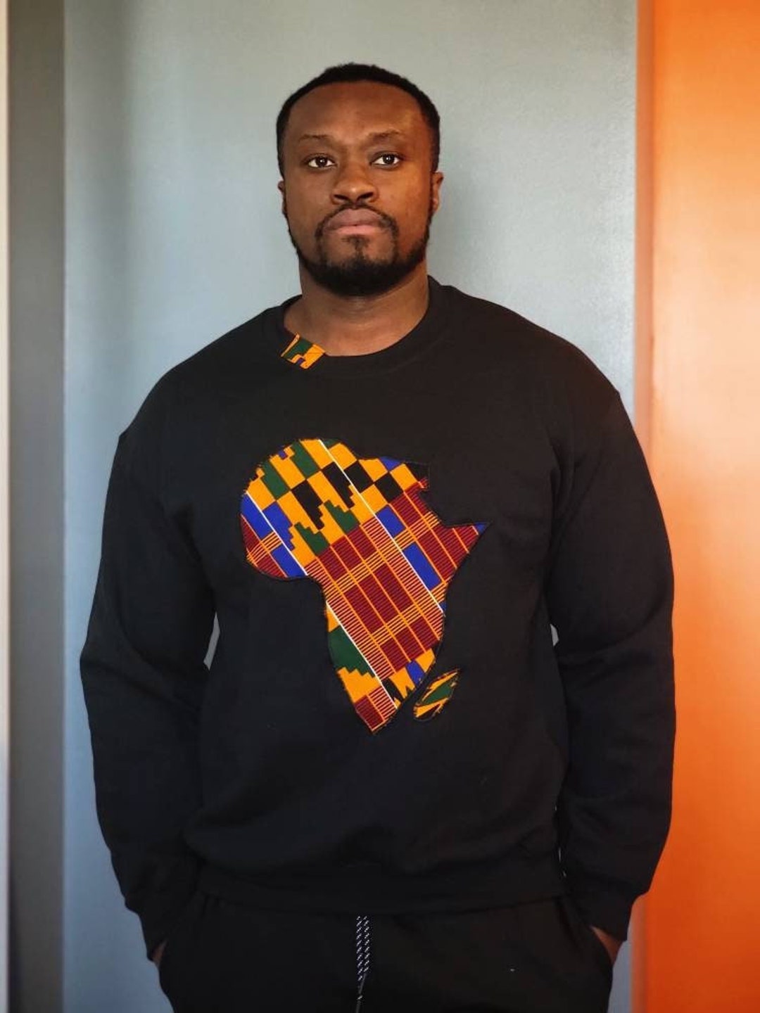 African Map Sweatshirt for Men and Women | Map of Africa Sweatshirt ...