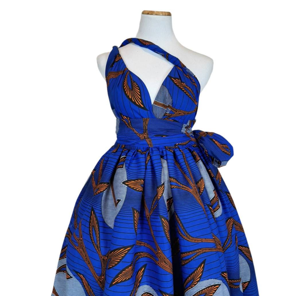 African Dress Blue African Clothing for women African | Etsy