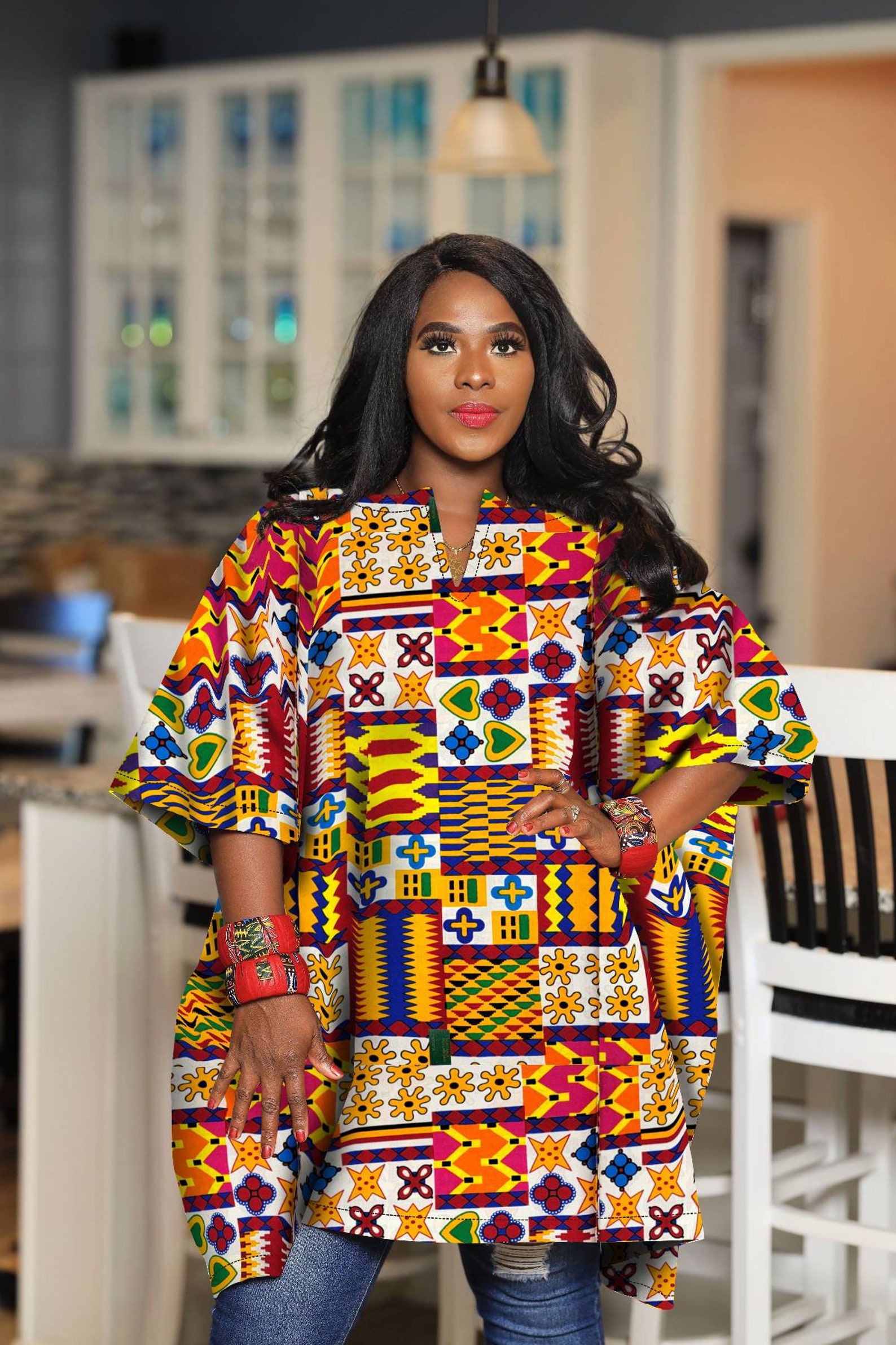Tunic Tops for Women | African Clothing for Women Plus Size Caftan ...
