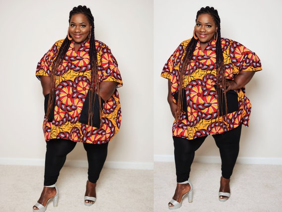 Plus Size African Clothing for Women Ankara Top African Tops - Etsy