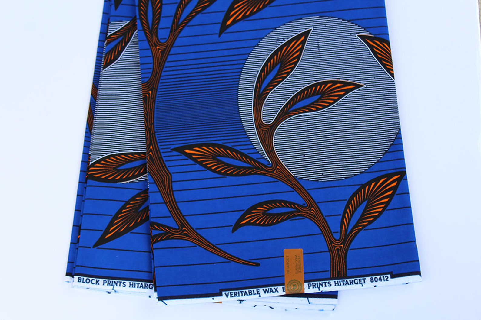 Royal Blue African Print Fabric | 6 Yards Ankara Fabric - Etsy