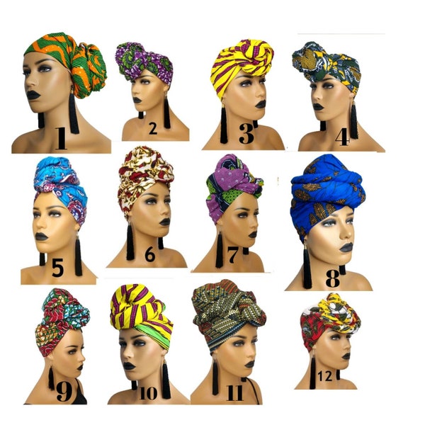 African Head Wrap - Etsy