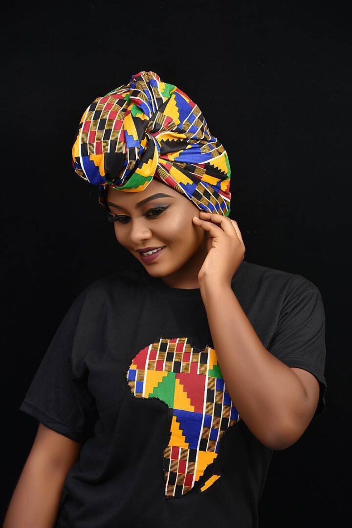 Africa Map Couple Tshirt, African Clothing for Couple, King and Queen ...