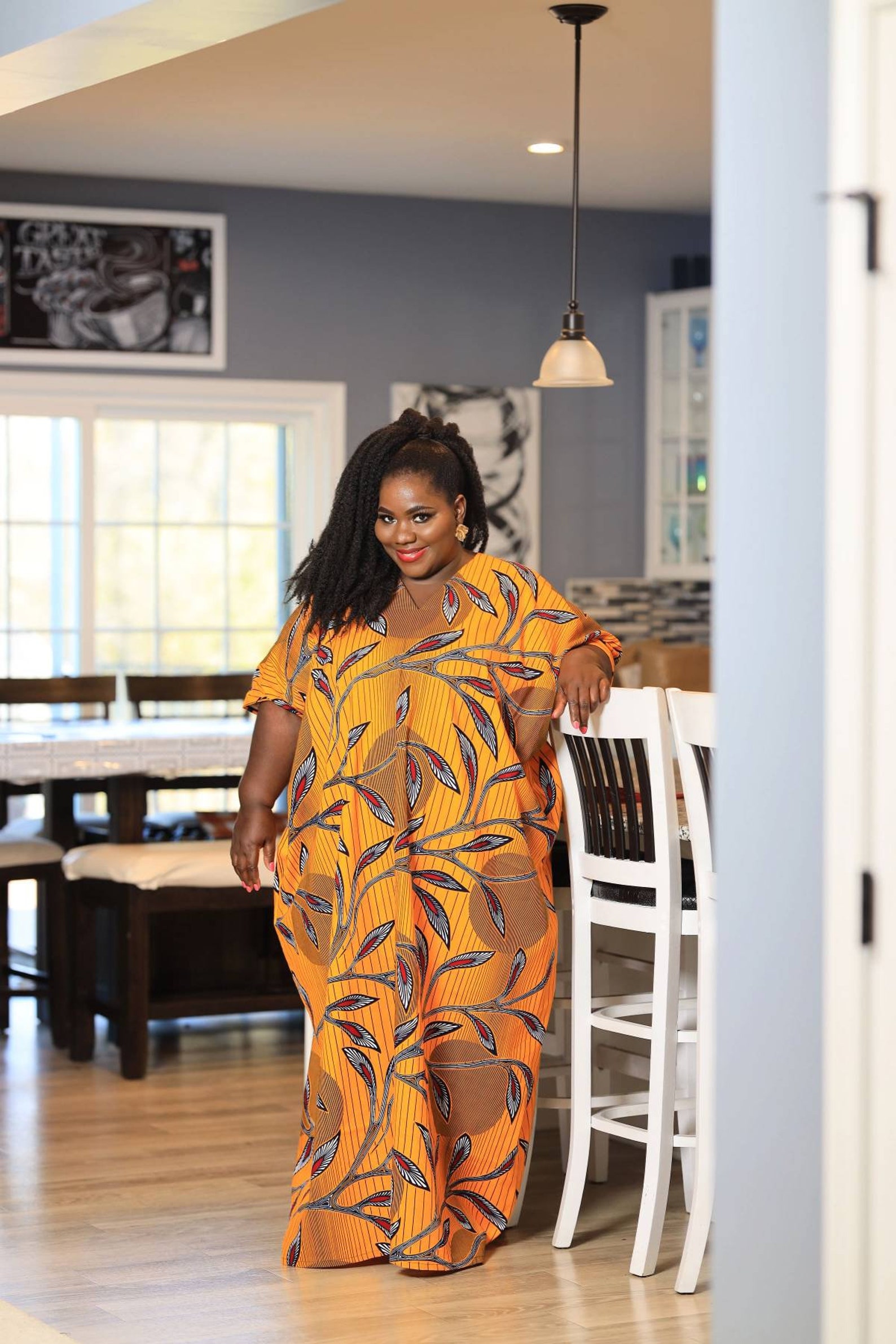Plus Size African Maxi Dress for Women Floral African Print - Etsy