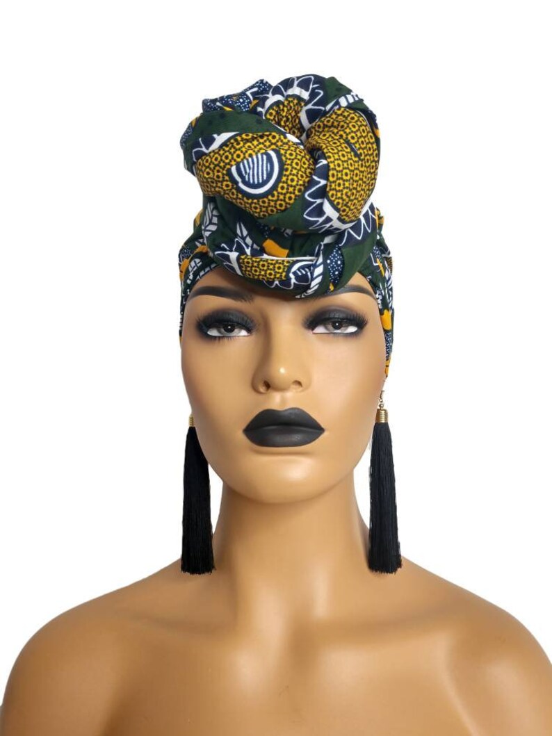 African Face Mask With Filter Pocket and Matching African Print Head ...