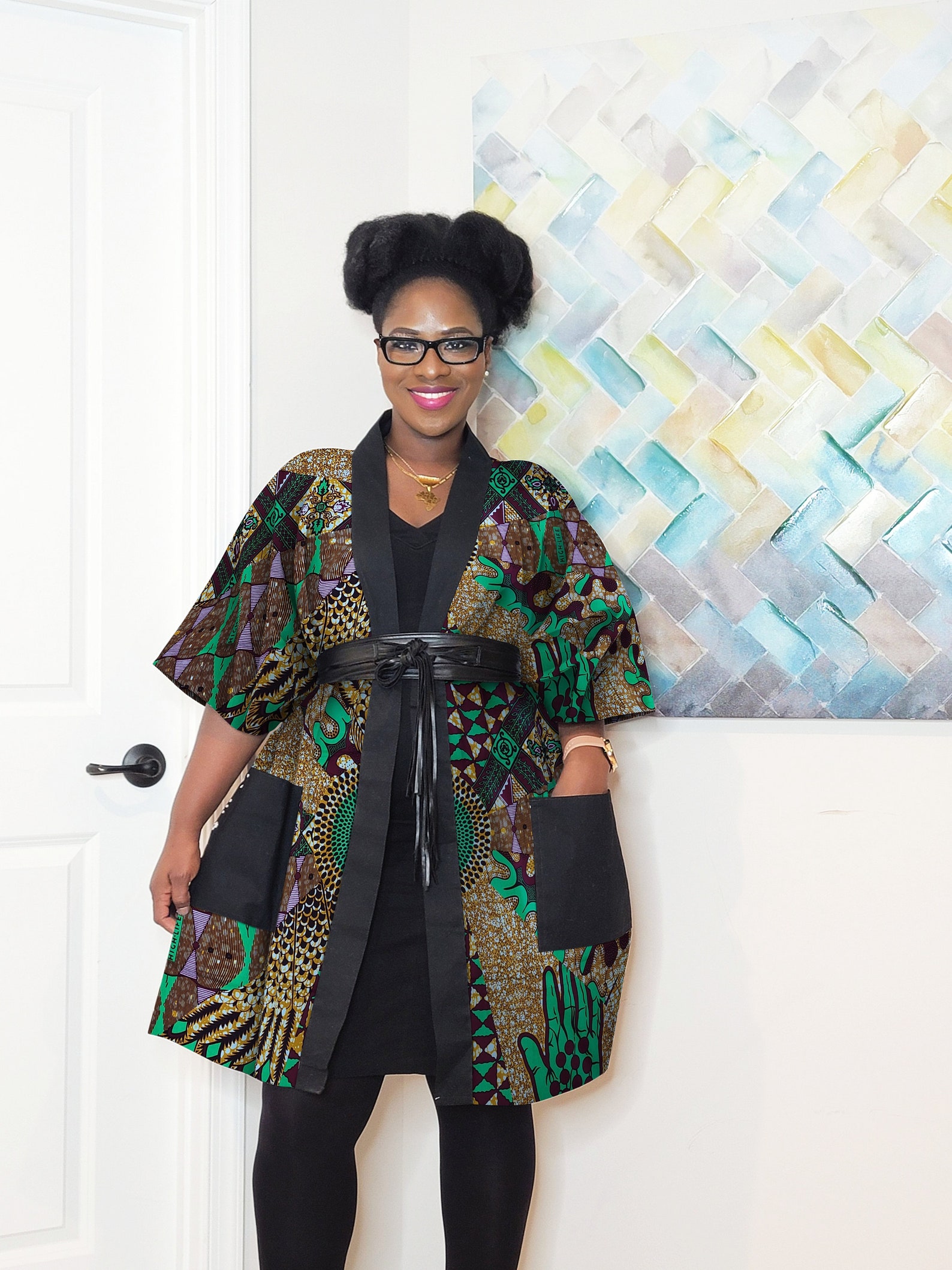 African Print Kimono Jacket for Women | Ankara Top Plus Size Clothing ...