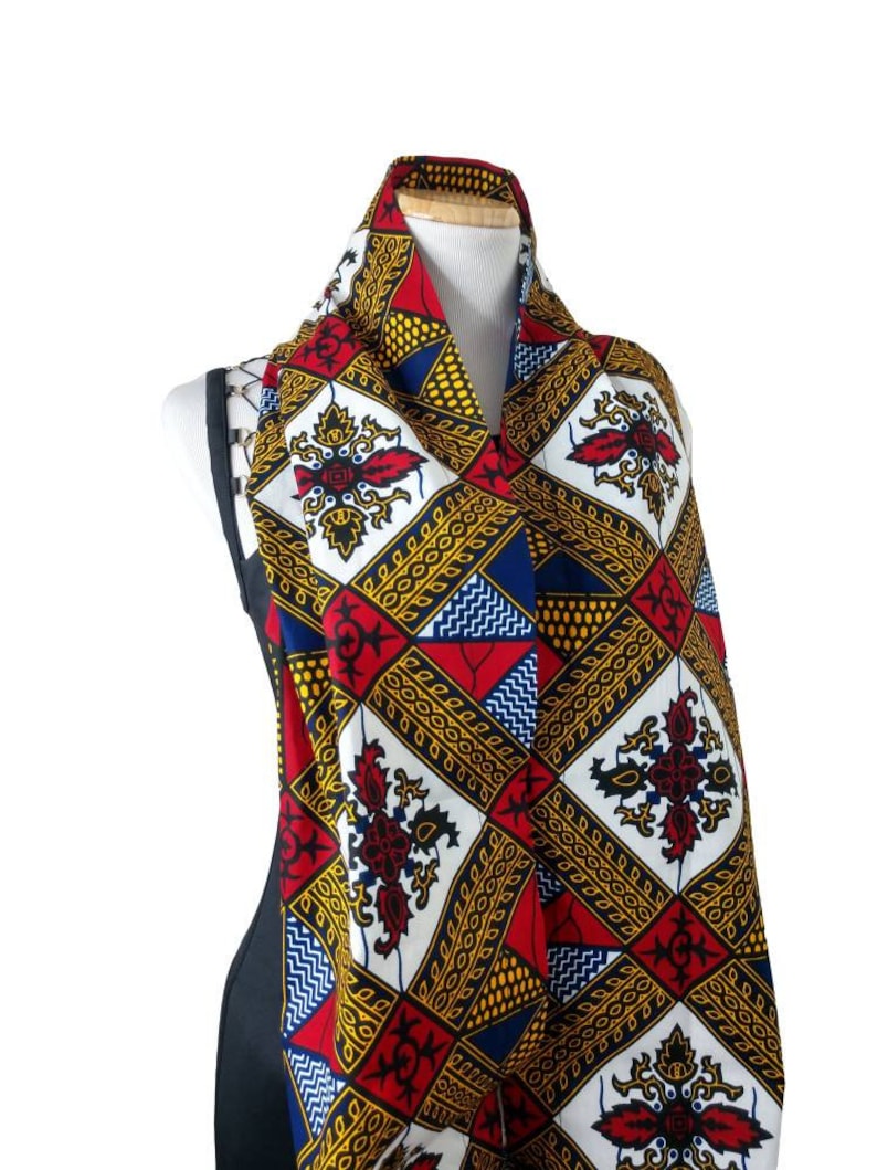 African Print Infinity Scarf Unisex | Ankara Scarf for Winter ...