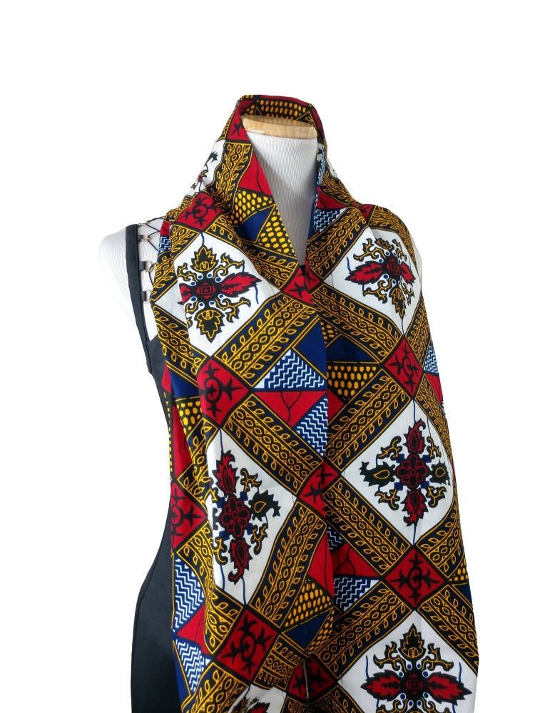 African Print Infinity Scarf Unisex Ankara Scarf for Winter - Etsy