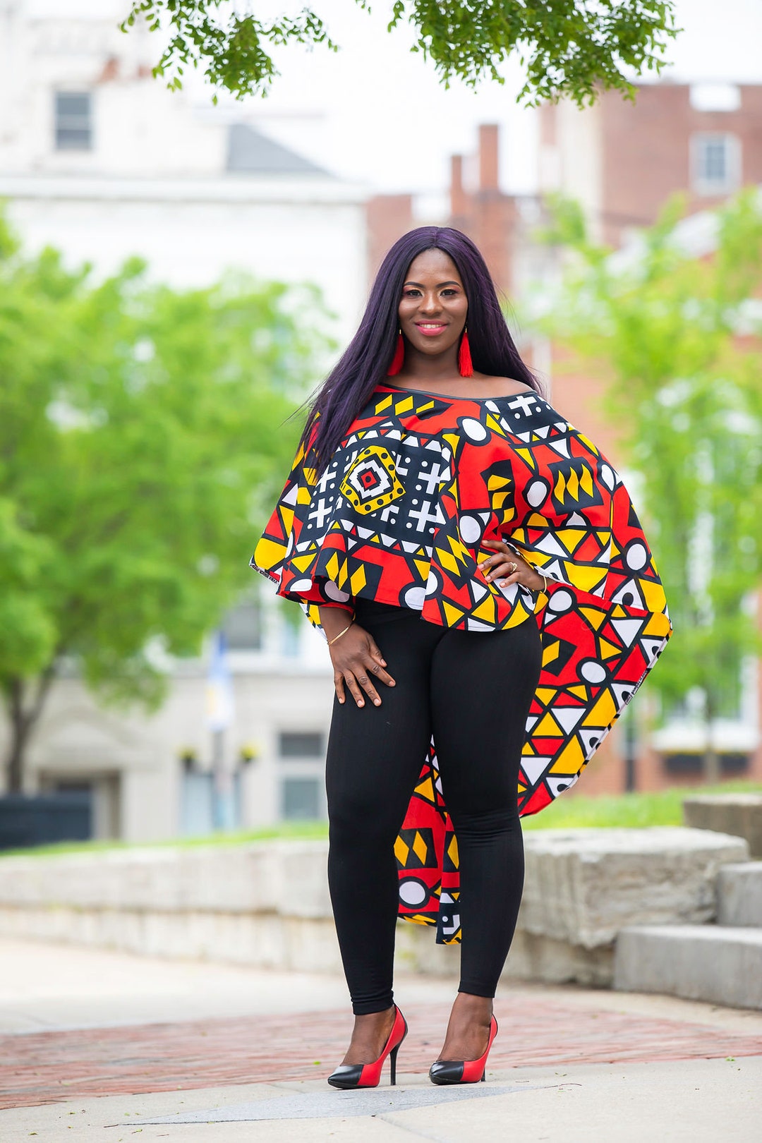 African Clothing for Women Red Black White Yellow - Etsy