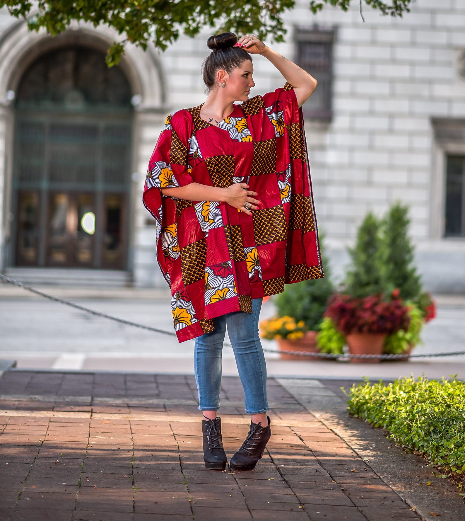 Quality Red Patched African Fabric Ankara Red Dress Fabric - Etsy