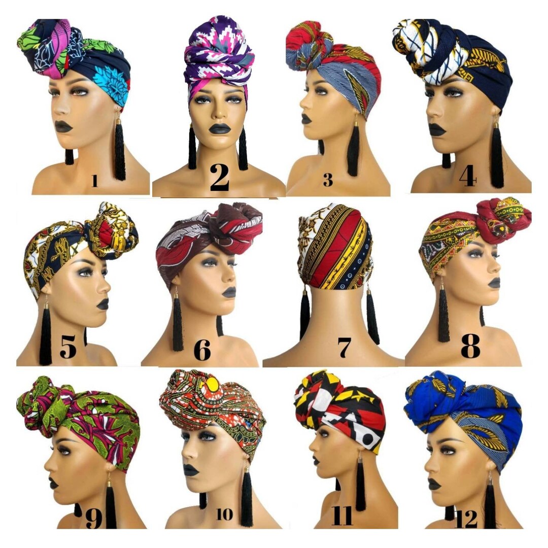 African Head Wraps for Women in Variety of Colors | Choose Your ...