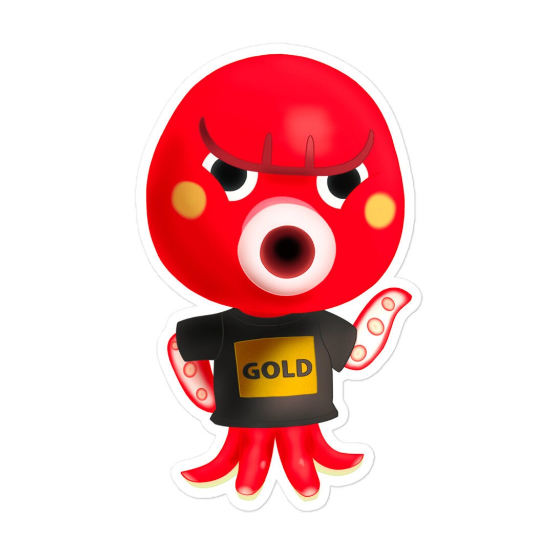 Animal Crossing New Horizons Cute Octavian Sticker for Computer, Phone ...