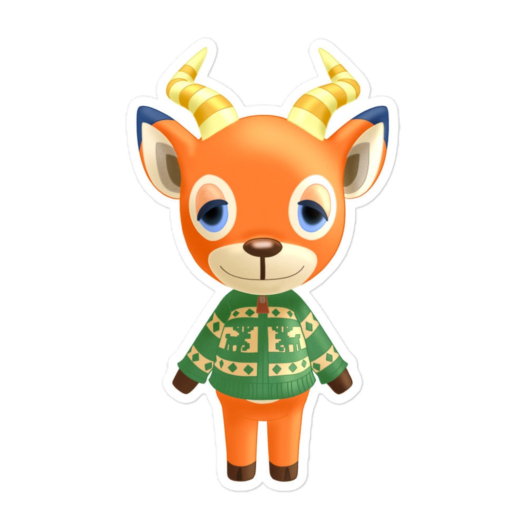 Animal Crossing New Horizons Cute Beau Sticker for Computer, Phone ...