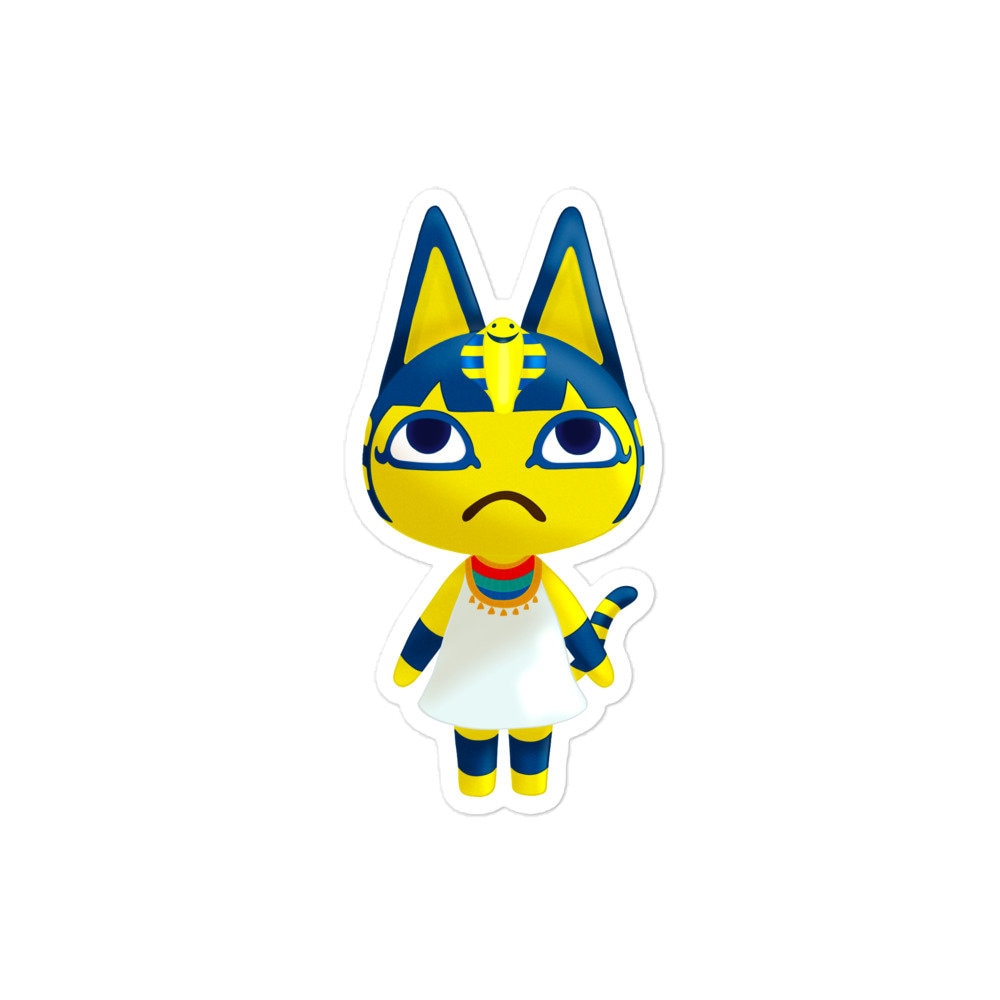 Animal Crossing New Horizons Cute Ankha Sticker for Computer, Phone ...