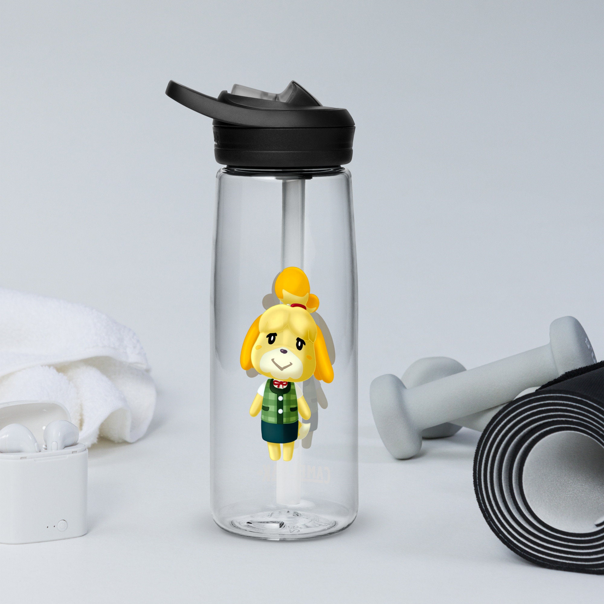 Sports Water Bottle With Isabelle Design Cute Reusable With - Etsy