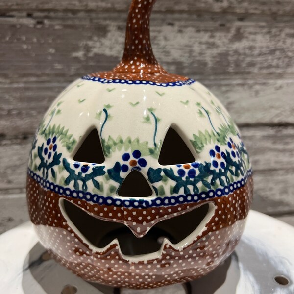 Polish Pottery Pumpkin - Etsy
