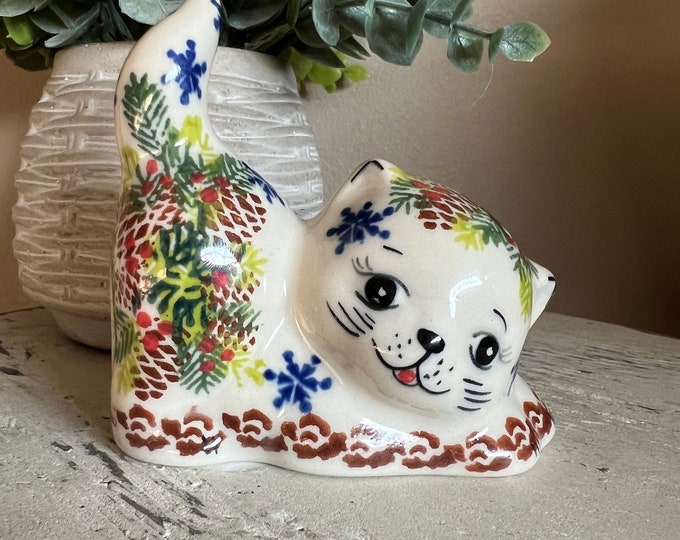 Polish Pottery Kitty - Etsy