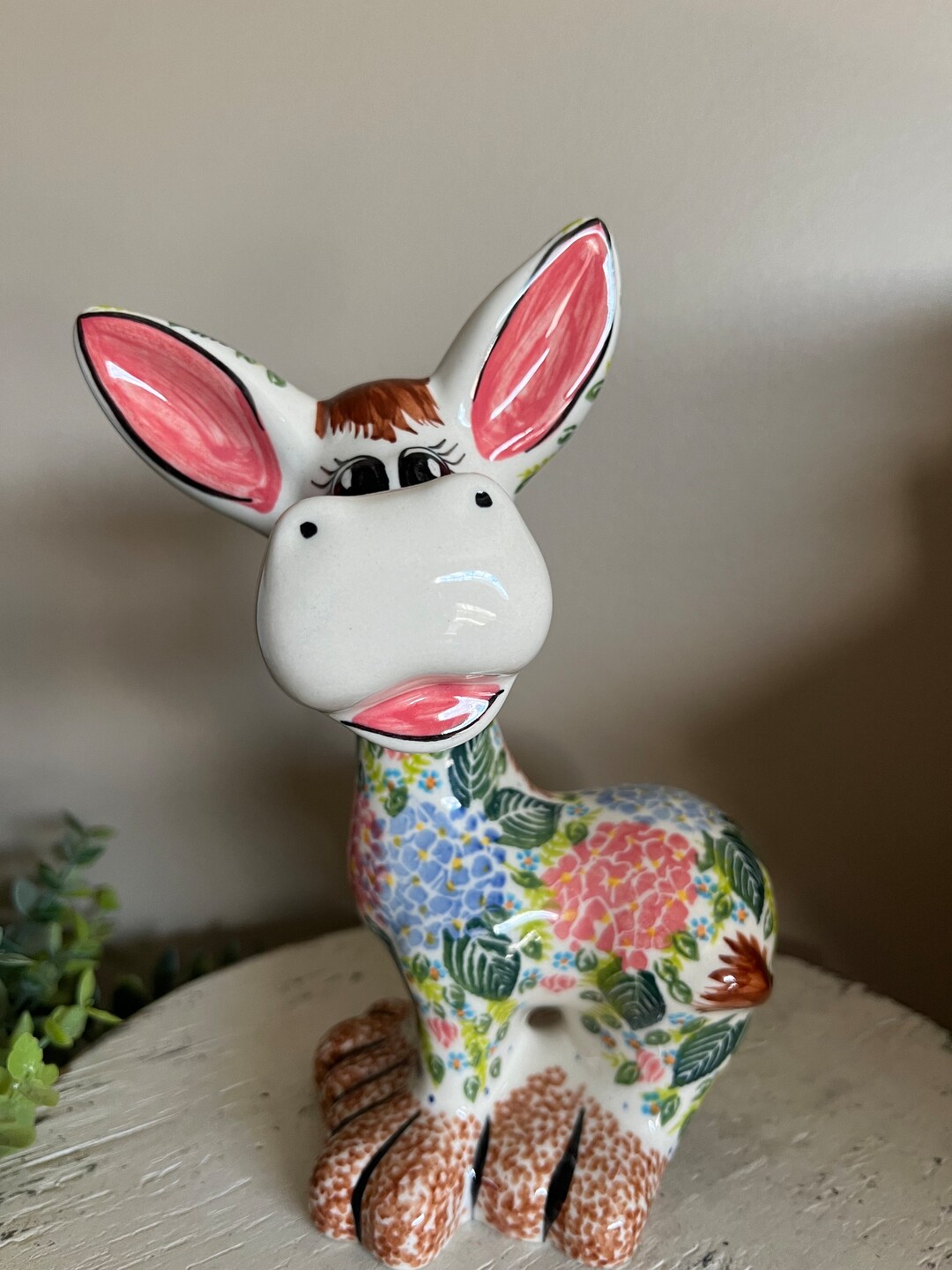 Polish Pottery Donkey - Etsy