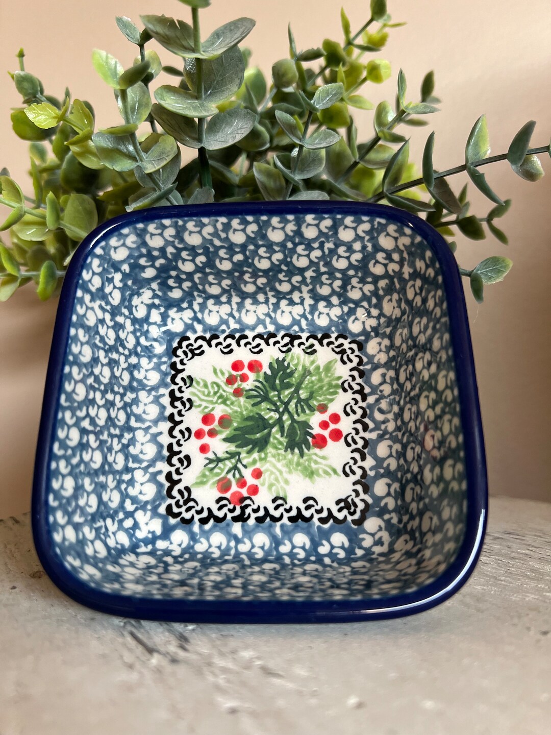 Polish Pottery Square Dish - Etsy