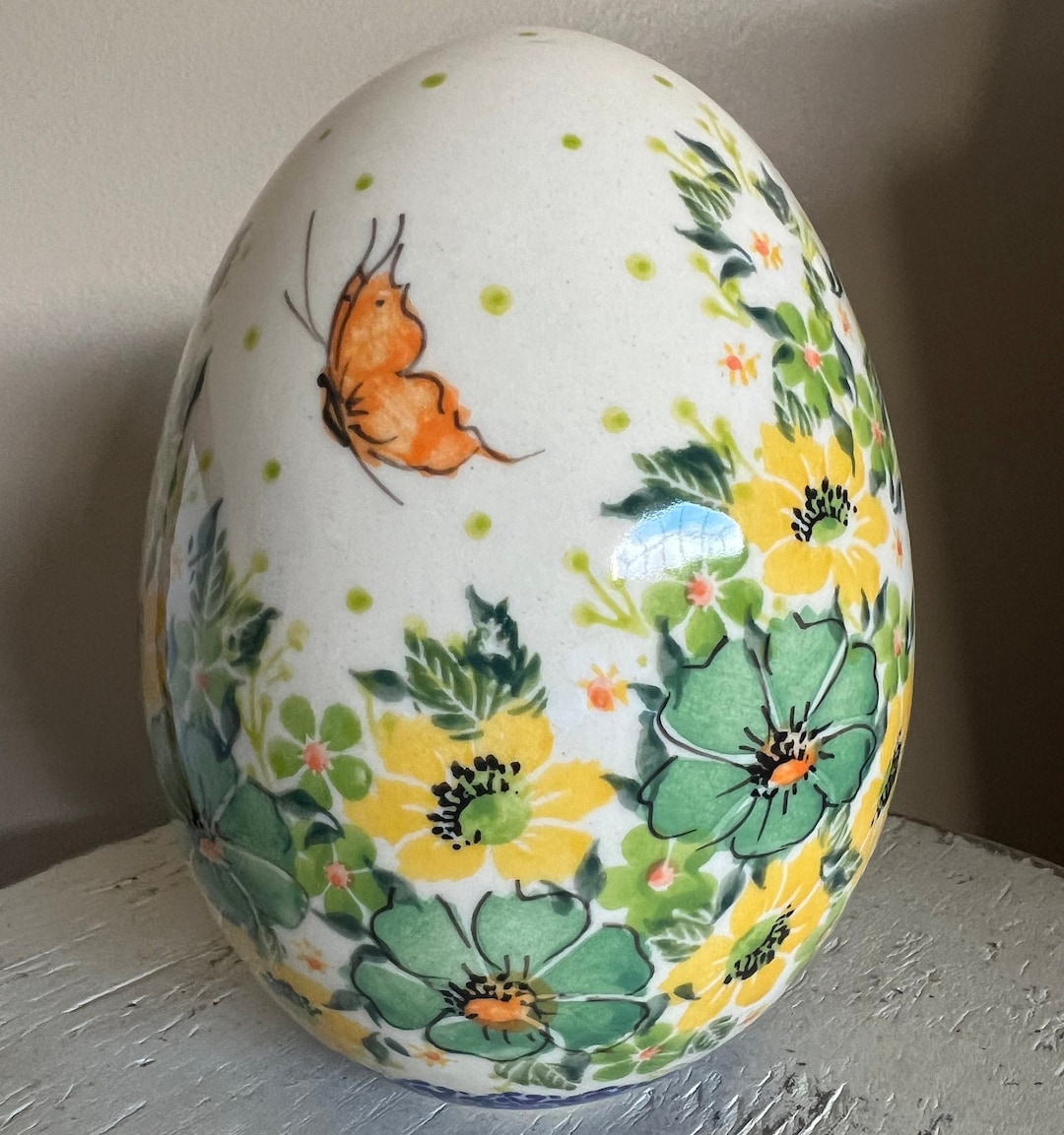 Polish Pottery Easter Egg - Etsy