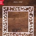 Fancy Square Frame Vector Template for Laser Cutting. SVG DXF Vector ...