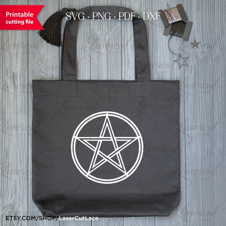 Pentagram SVG Sacred Geometry Mandala Papercut File Pentacle - Etsy