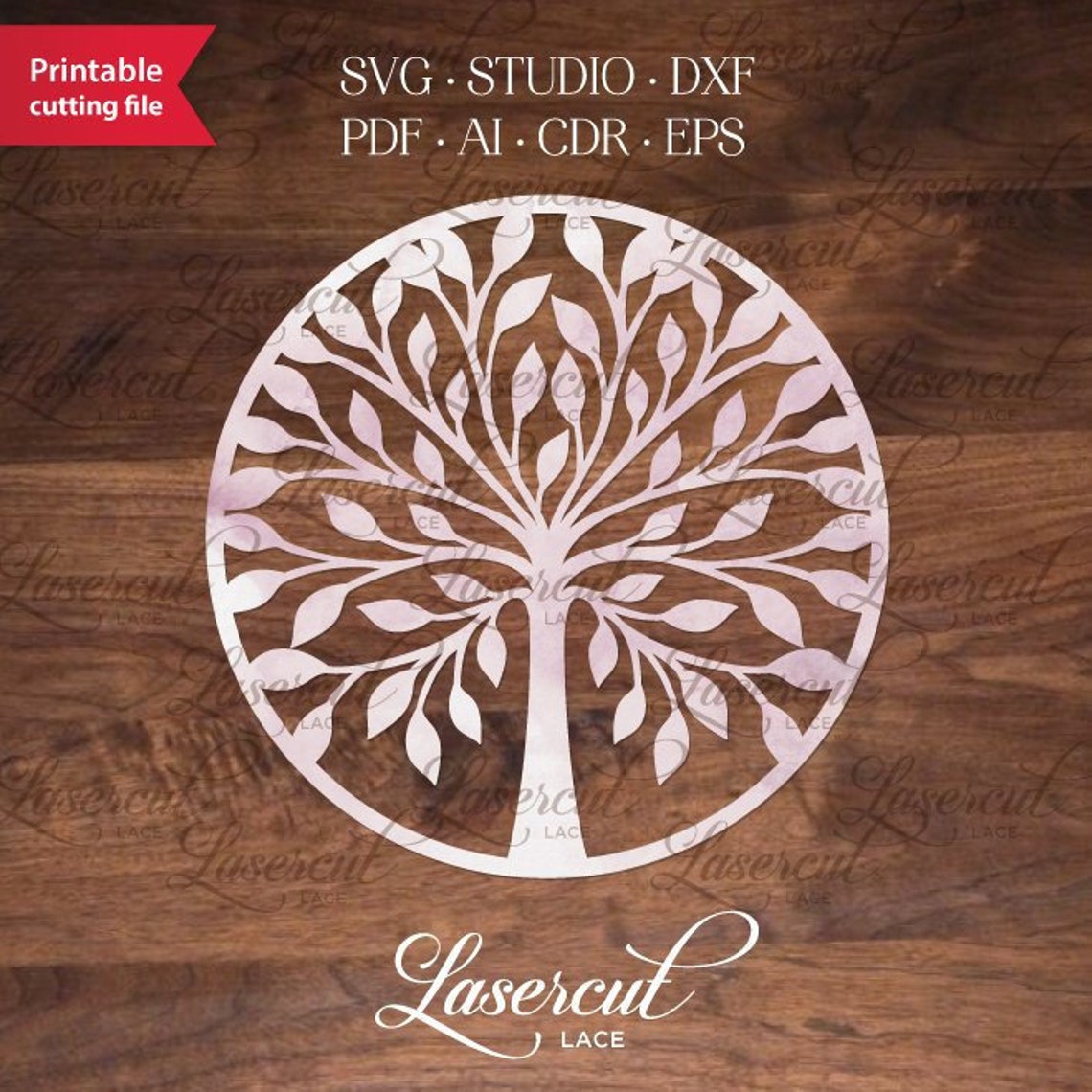 Sacred Tree of Life Vector Cutting File. SVG File of a | Etsy