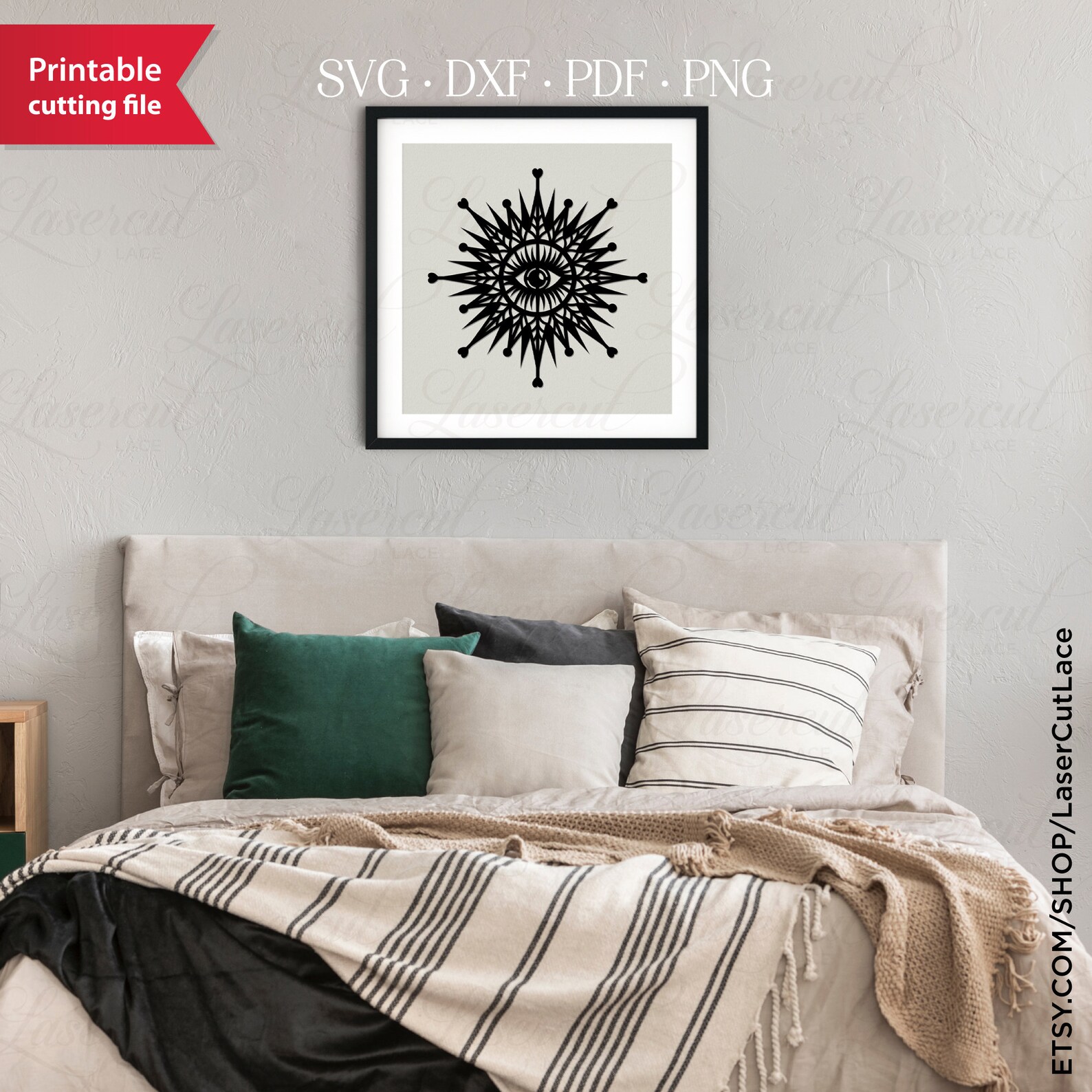 Celestial Mandala Protective Eye Svg Evil Eye Svg Paper Cut - Etsy