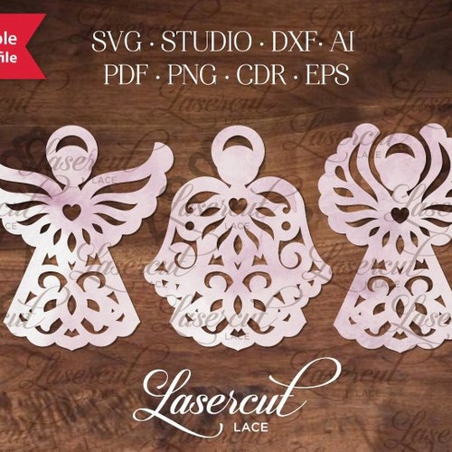 Paper Cut Angels Set. Angels SVG Bundle Printable Vector File - Etsy