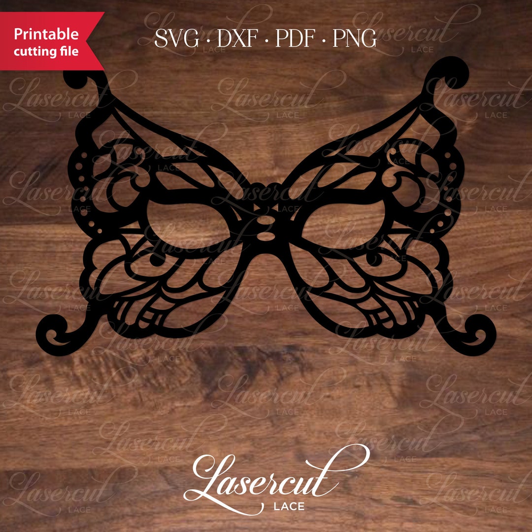 Masquerade Masque Svg Cut File, Venetian Style Filigree Lasercut Mask ...