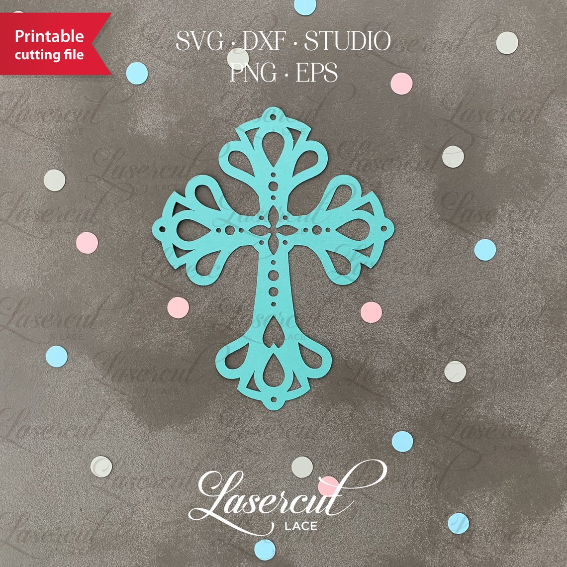 Cross SVG, First Communion SVG, Confirmation Cut File, Cross Baptism ...