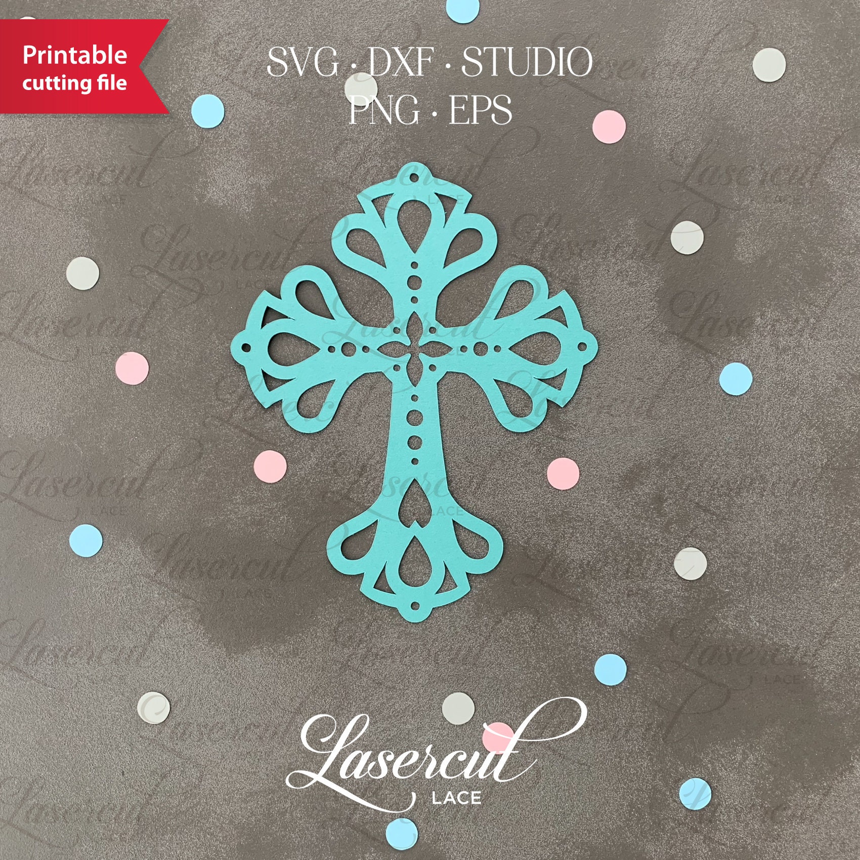 Cross SVG, First Communion SVG, Confirmation Cut File, Cross Baptism ...