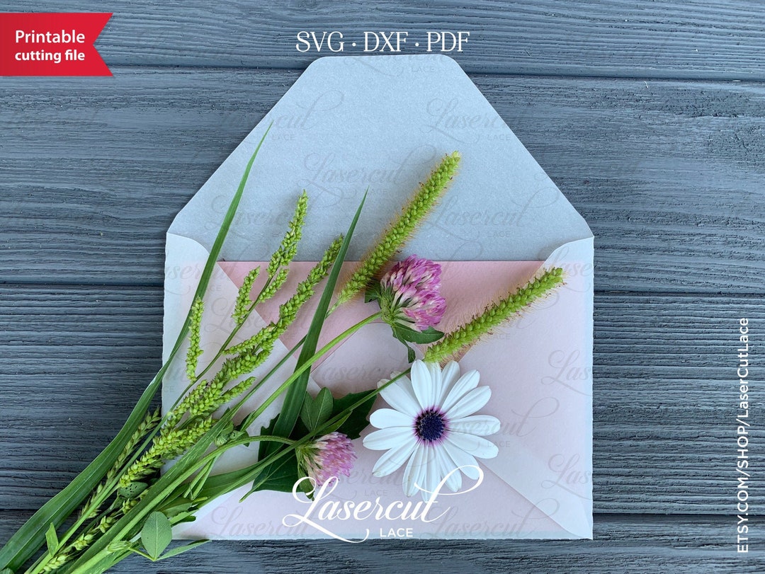 Standard C5 International Size SVG Envelope Template, Lasercut Envelop ...
