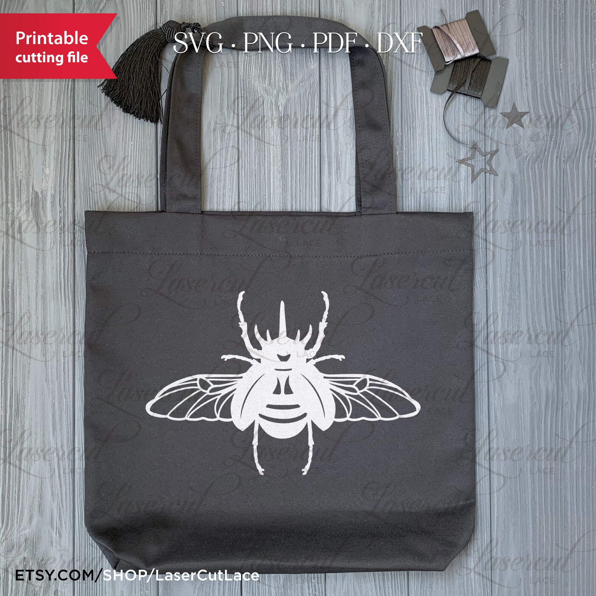 Ladybug fly vector silhouette bugs dxf Stag beetle SVG cut file Horned ...