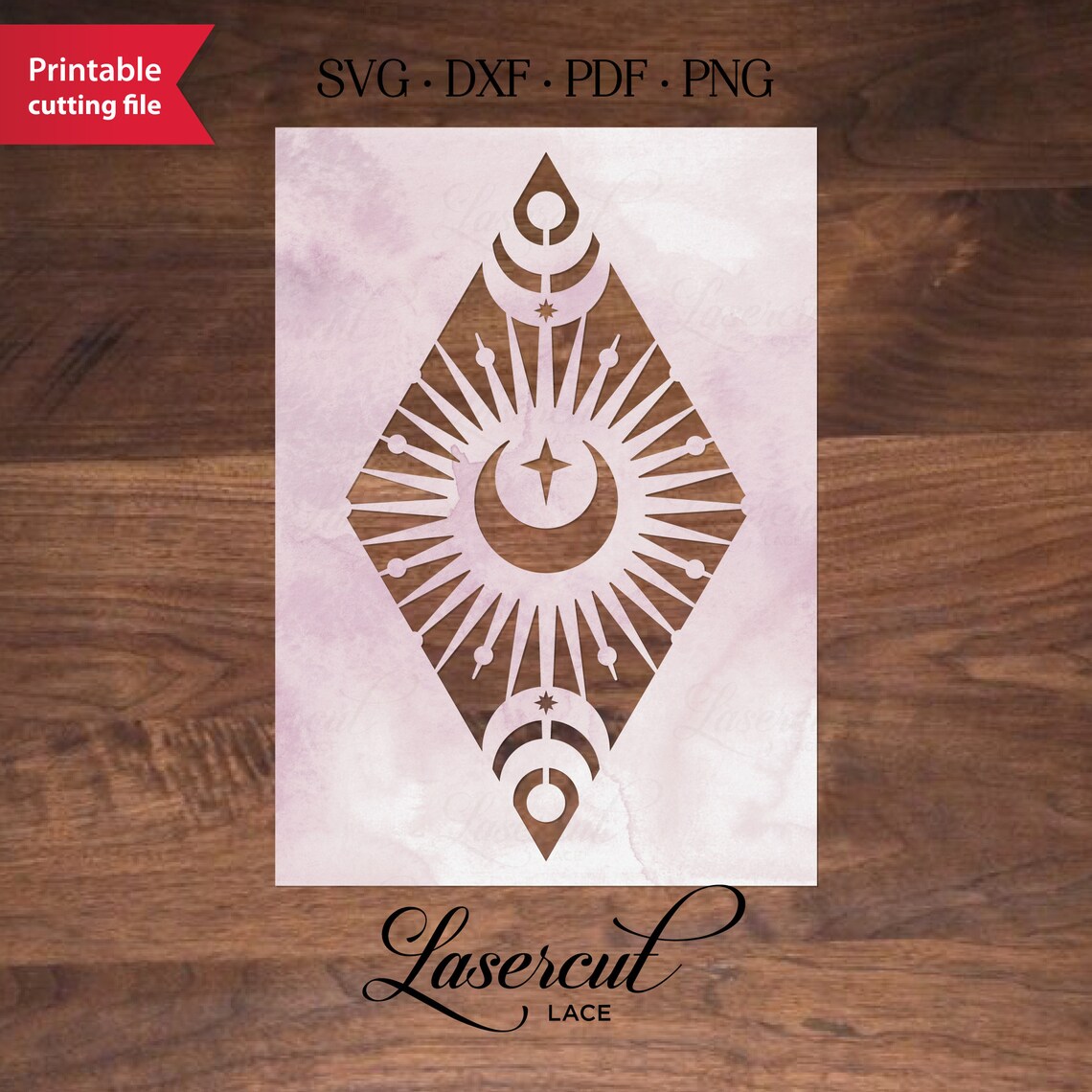 Celestial Art SVG Moon Sun and Stars Cut File Cosmic | Etsy