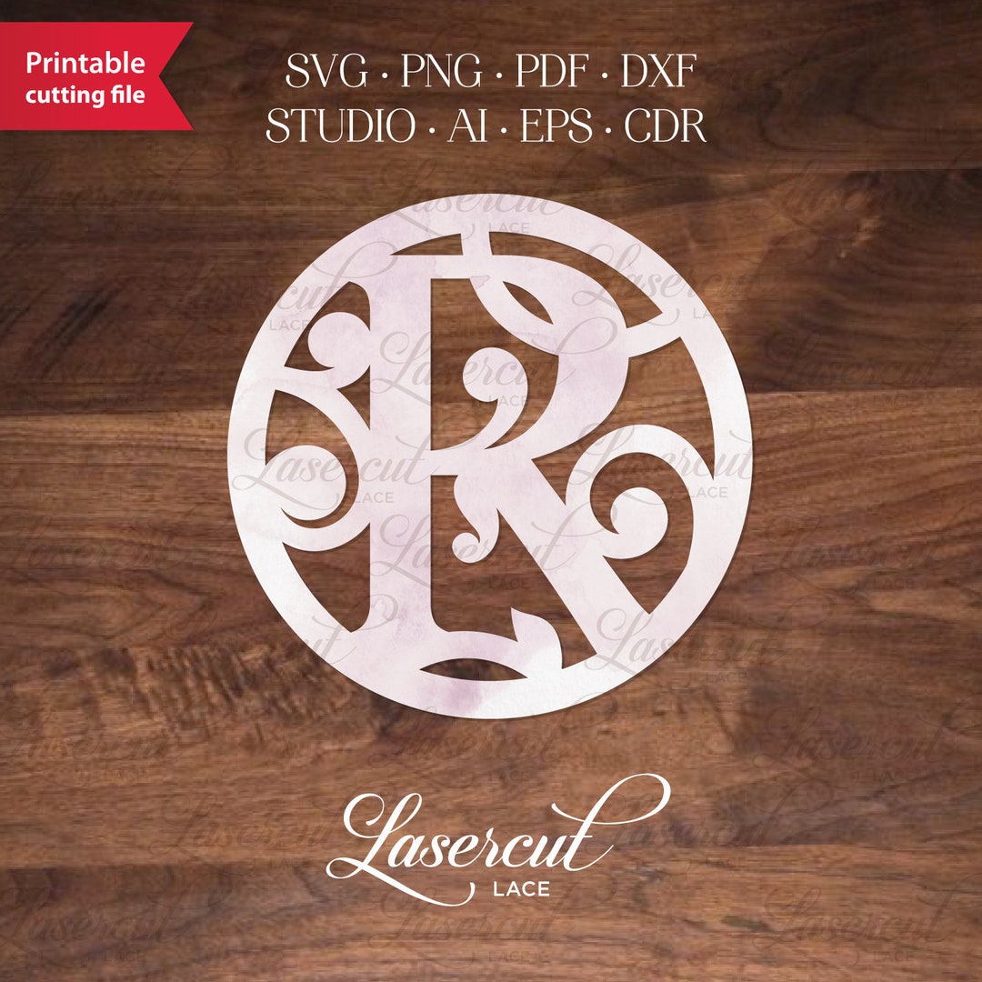 Fancy Floral Monogram Letter R SVG File, Flower Alphabet Svg, Letter ...