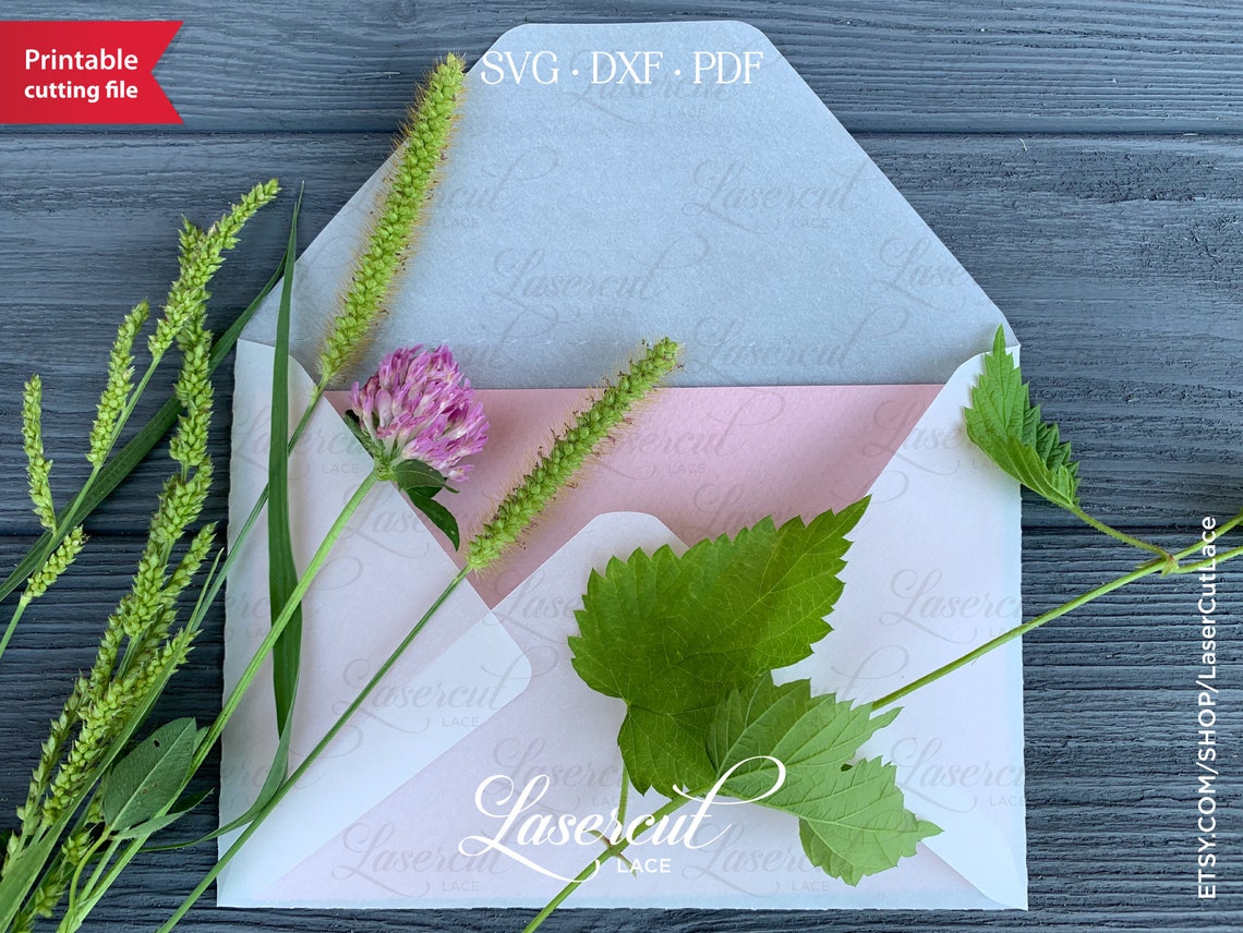 Standard C6 Size SVG Envelope Template Laser Cut Envelope | Etsy