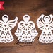 Paper Cut Angels Set. Angels SVG Bundle Printable Vector File ...