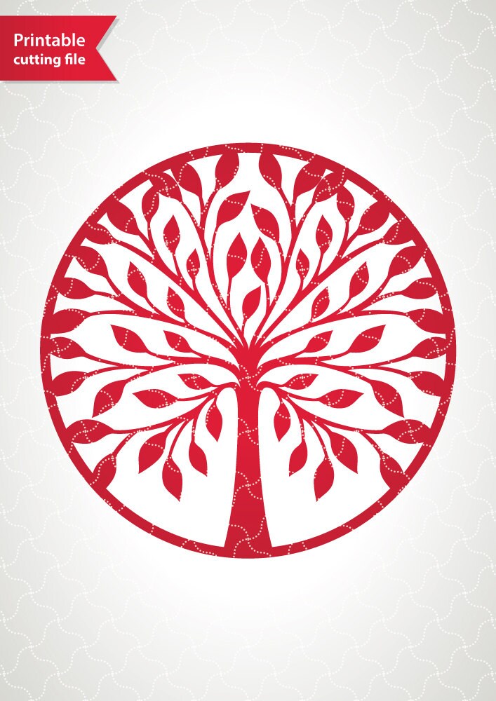 Sacred Tree of Life Vector Cutting File. SVG File of a | Etsy
