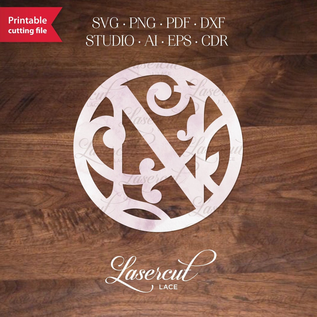 Floral Letter N SVG File, Flower Alphabet Svg, Letters Svg, Svg Cut ...