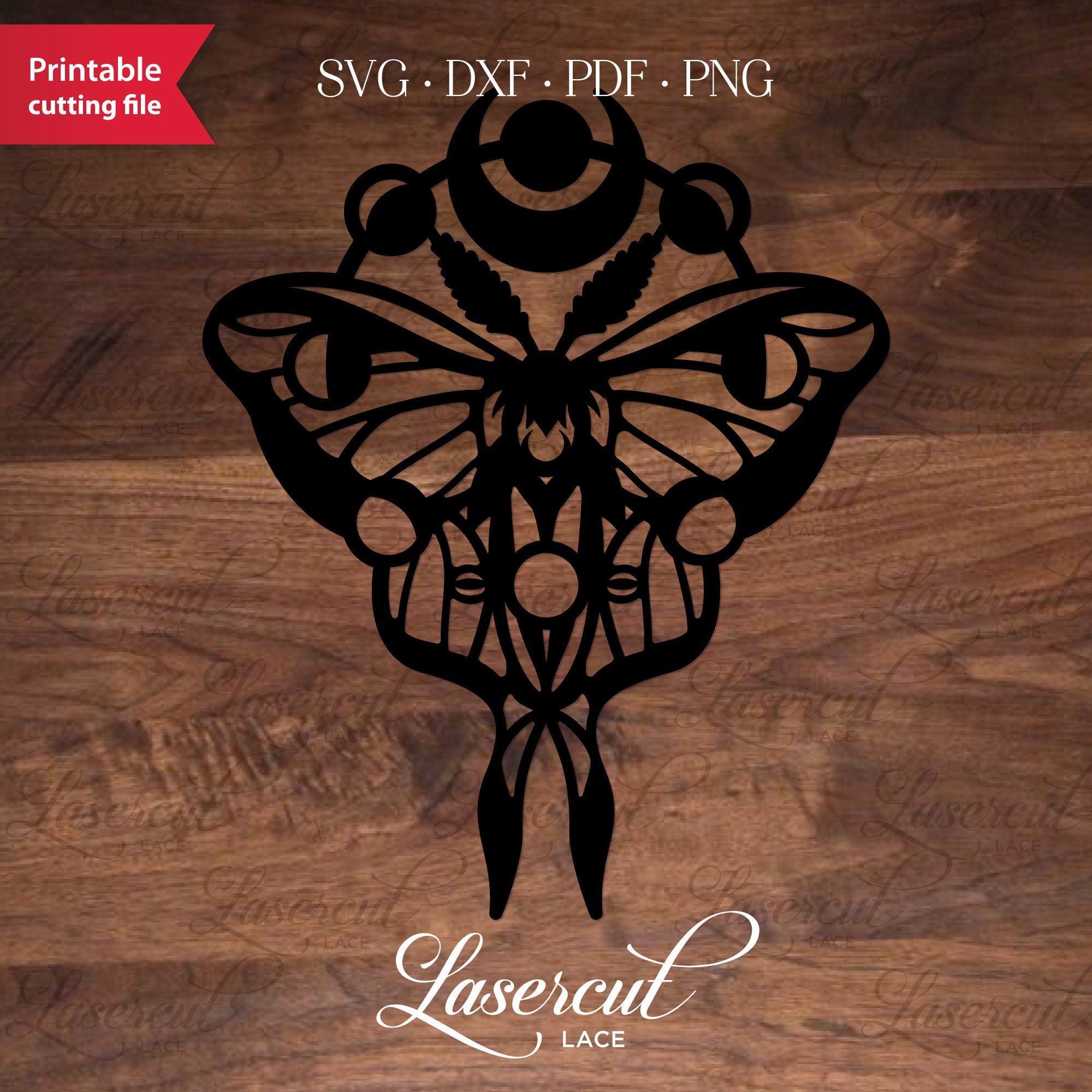 Magic Luna Moth SVG Butterfly Moon SVG Cut File Moth Art - Etsy