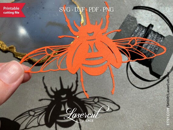Ladybug fly vector silhouette bugs dxf Stag beetle SVG cut file Horned ...