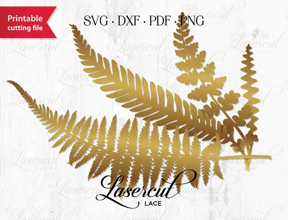 Fern greenery SVG cut files wedding greenery laser cut | Etsy