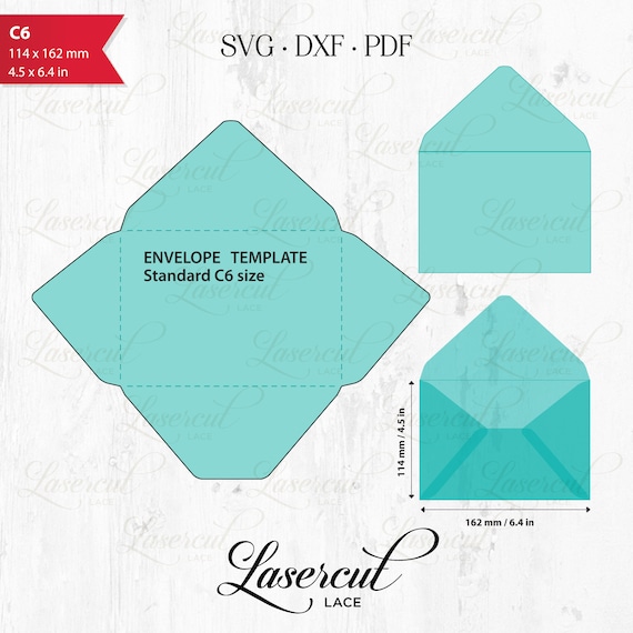 Standard Envelope Template Vector