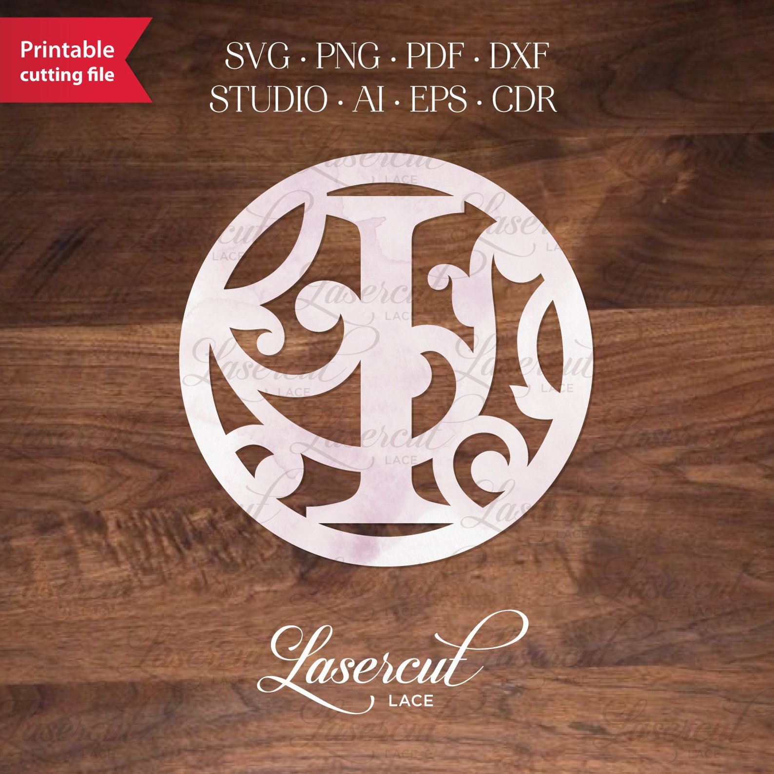 SVG Monogram Initial Letter I Papercut and Laser Cut File - Etsy