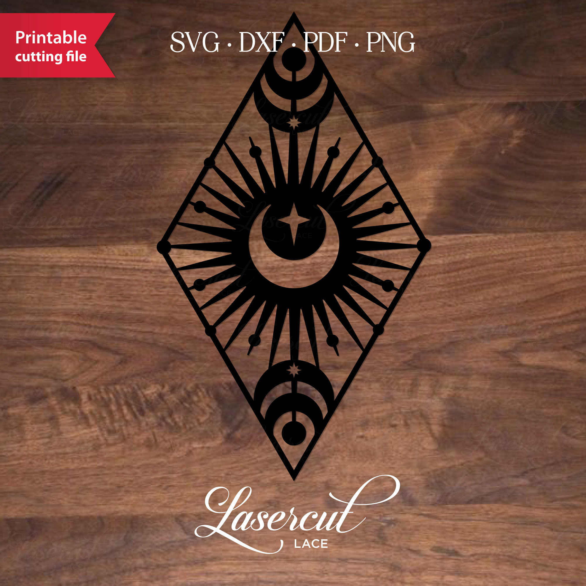 Celestial Art SVG, Moon Sun and Stars Cut File, Cosmic Aesthetic Vinyl ...